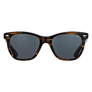 AO Saratoga Sunglasses - Brown Demi - True Color Gray AOLite Nylon Lenses - Polarized - 52-19-145