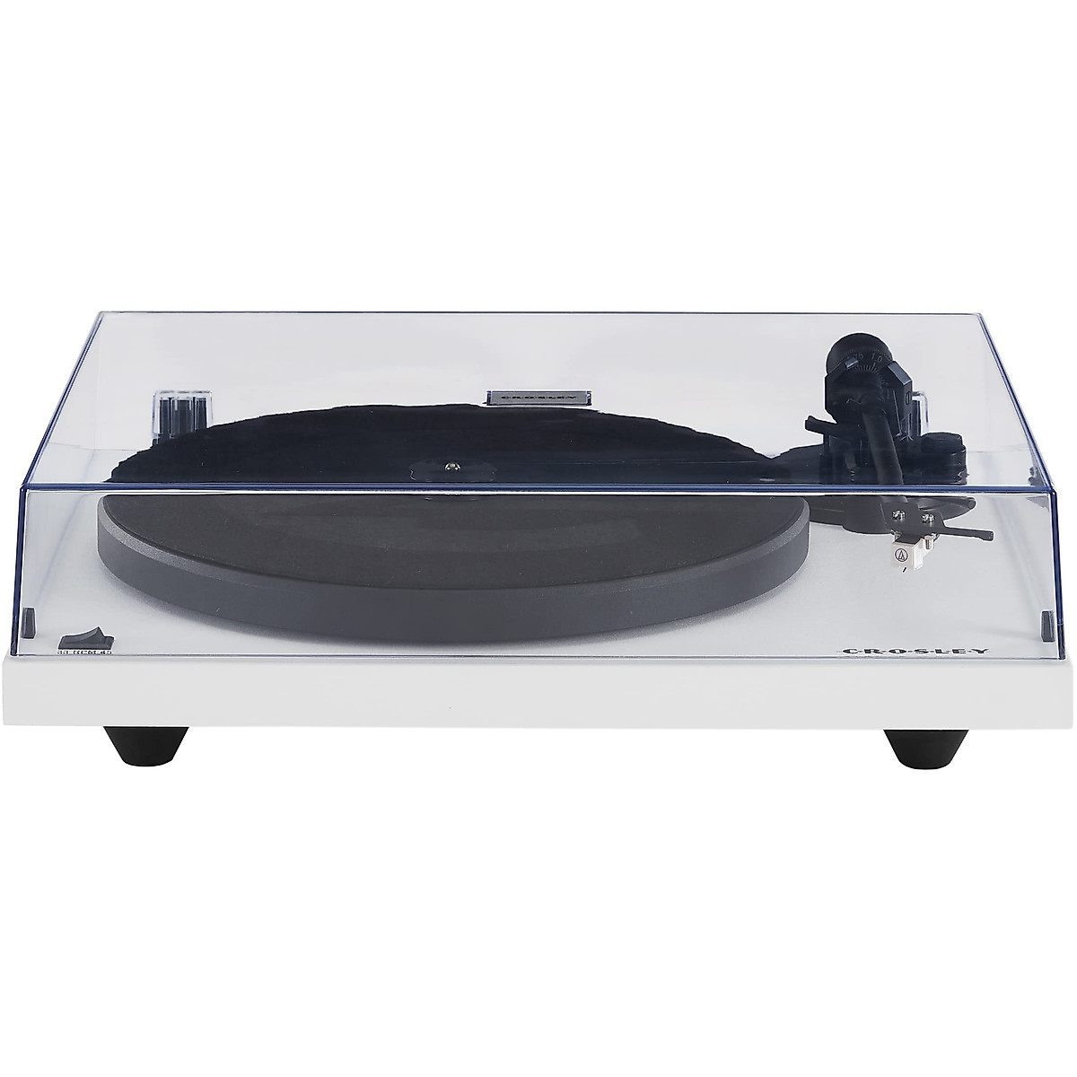 Crosley C6B-WH Belt-Drive Bluetooth Turntable Record Player with Adjustable Tone Arm, White