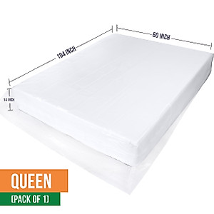 Utopia Home Mattress Bag for Moving Queen Size Mattress Storage Bag, Plastic Mattress Cover, Fits Mattresses up to 14 Inches