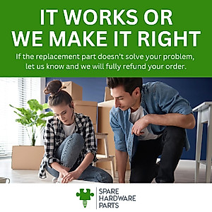 Spare Hardware Parts HEMNES Shoe Cabinet Parts Replacement for IKEA Part #110364 and #116713 (Pack of 2 Each)