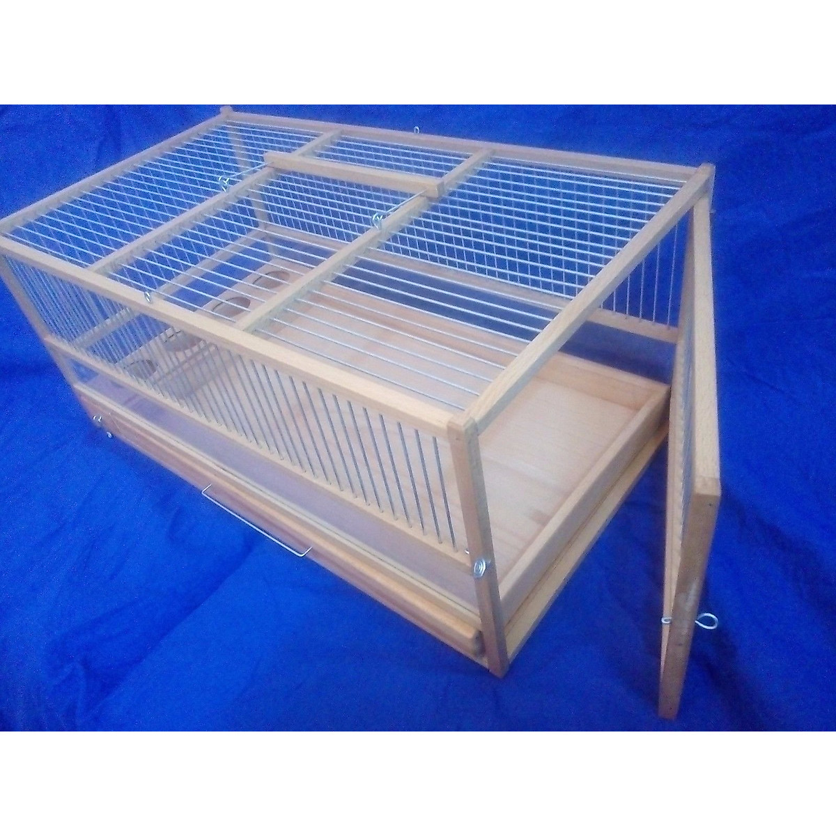 for Quail, Rodent, Small Animal/Wooden Quail Cage, Plexiglas, Slide Out Tray