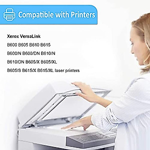 Remanufactured Toner Cartridge B600 B605 B610 B615 Black 106R03940 Standard Capacity 10300 Pages for Xerox Versalink B600 B605 B610 B615 Laser Printers