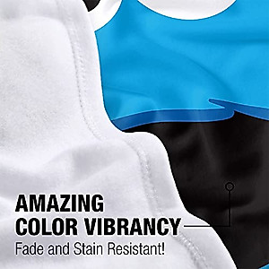 LOGOVISION Sesame Street Cookie Monster Face Officially Licensed Fleece Blanket 36" x 58"