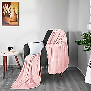 Utopia Bedding Fleece Blanket Throw Size Pink 300GSM Luxury Fuzzy Soft Anti-Static Microfiber Bed Blanket (60x50 Inches)