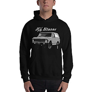 JG Infinite 1972 Chevy Blazer K5 Vintage American Truck SUV Unisex Hoodie Black