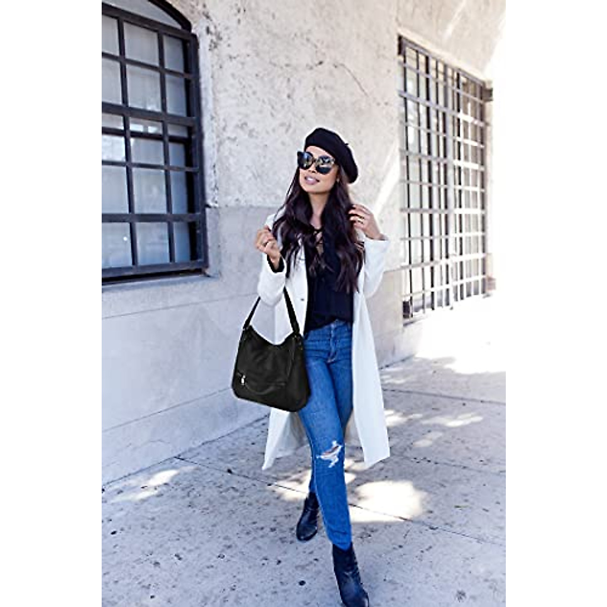 YALUXE Crossbody-Bag-for-Women Genuine Leather Fashion Handbags Chain small