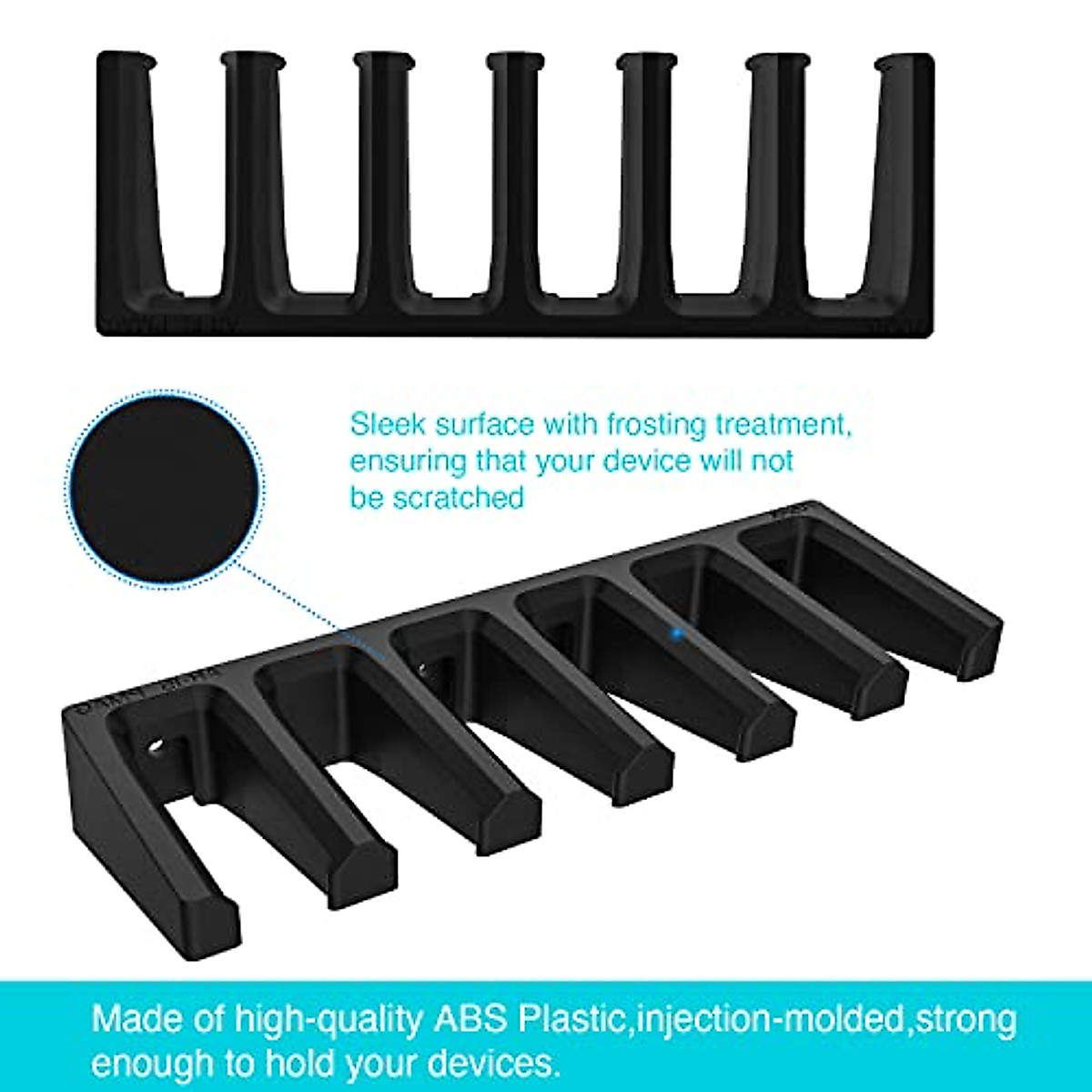 Solid ABS 6X Standard PMAG Wall Mount, Mag Holder, Home Magazine Storage Rack, 1 Pack