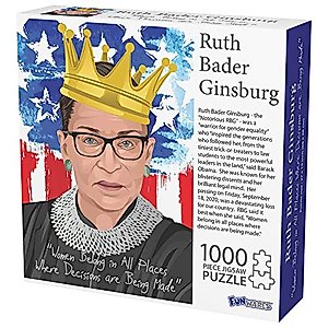 1000 Piece Puzzle, Ruth Bader Ginsburg Collectible, Notorious RBG Inspirational Quote, Women Belong in All Places Where Decisions are Being Made