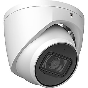 HDView 4MP Megapixel HD IP Network Camera DWDR 2.8mm Wide Angle Lens Built in Mic, VCA Smart Analytics IR Cut Filter Better IR Infrared Eyeball Dome PoE ONVIF NDAA Compliant