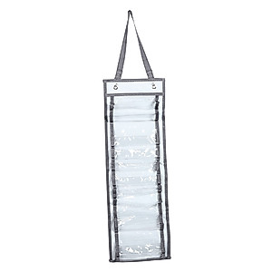 TEHAUX Roll Ribbon Storage Organizer Hanging Bag Hanging Bag Organizer Card Wall-Mounted Bracket Oxford Cloth Storage Rack Vinyl Storage Organizer Stand Bag Organizer Ribbon Holder