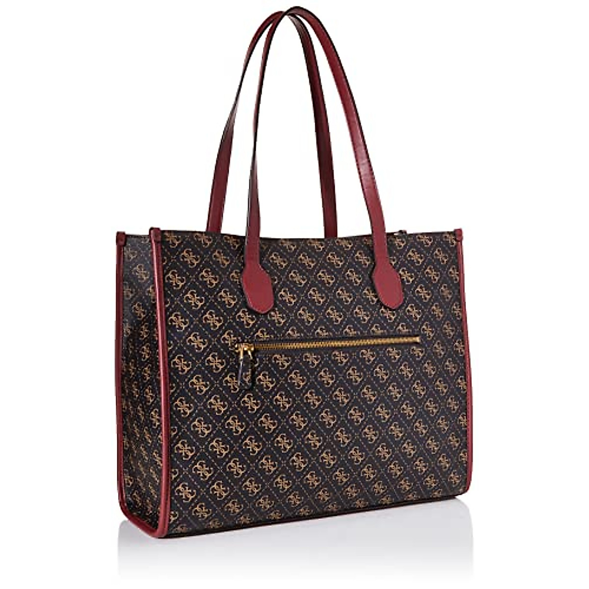 GUESS Silvana Tote Brown Logo/Merlot One Size