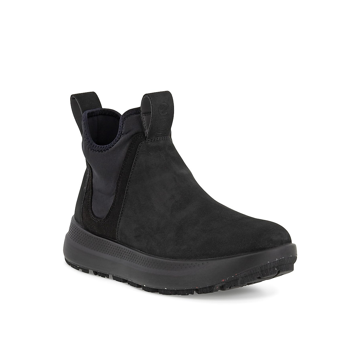 ECCO Women's Solice Gore-TEX Waterproof Chelsea Boot, Black Nubuck, 10-10.5
