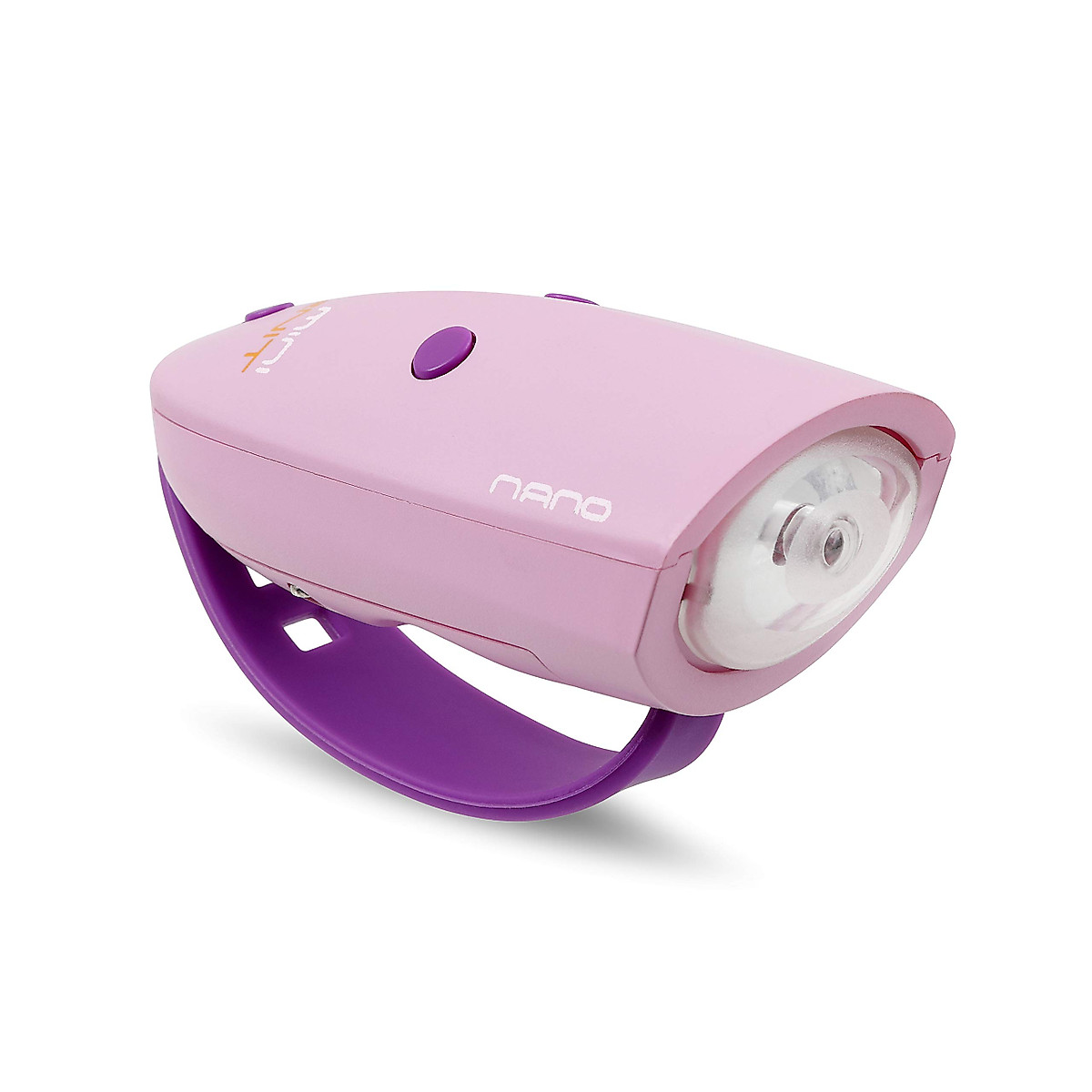 Hornit Mini Nano - Bike & Scooter Horn and Light for Children and Kids - 15 Sound Effects / 3 Light Settings (Pink/Purple)