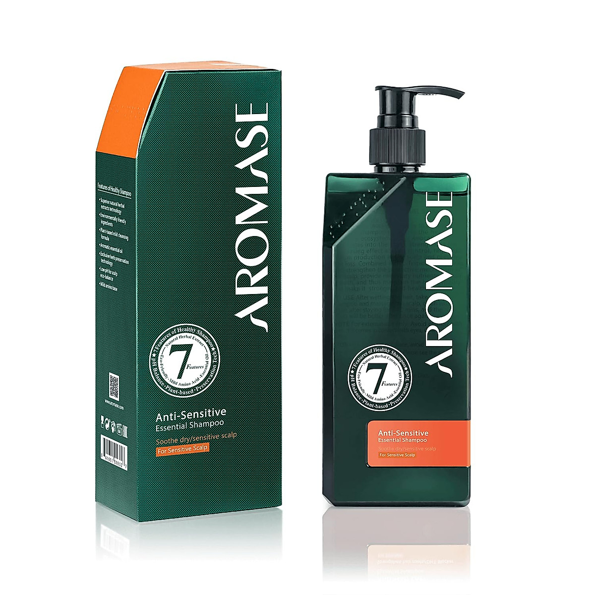 Aromase Soothing Shampoo for Dry, Itchy, and Flaky Scalps – designed to relieve scalp itchiness and provide lasting comfort gently.