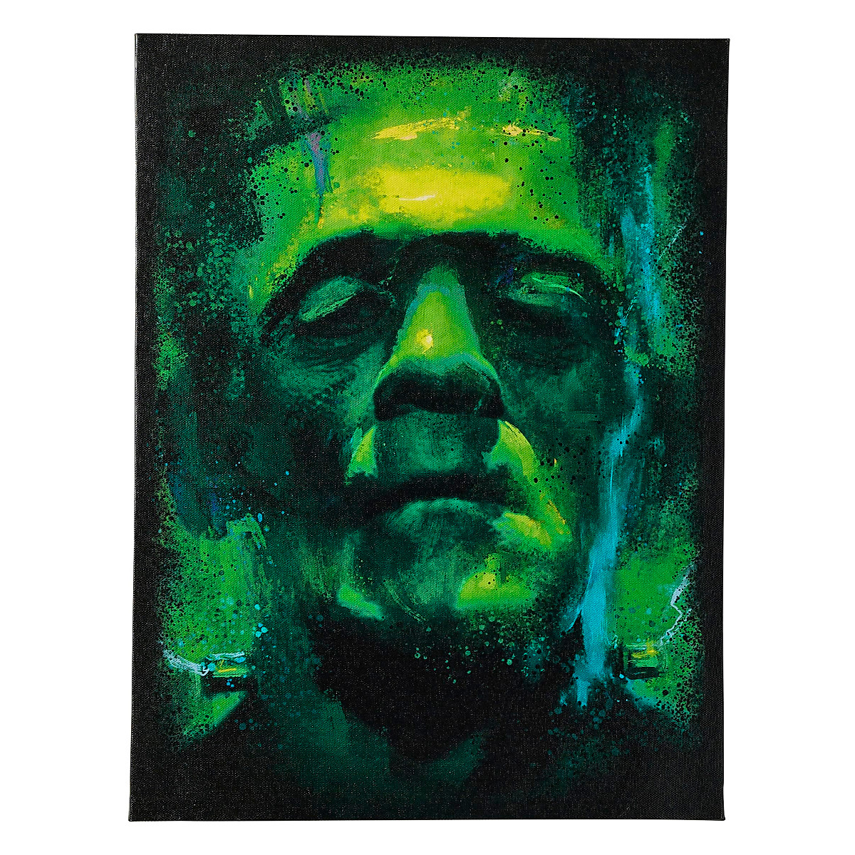 Spirit Halloween Universal Monsters Frankenstein Portrait Canvas | Officially Licensed | Horror Décor