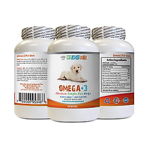 Dog Heart Guard chewable - Dog Omega 3 Fatty ACIDS - Fish Oil - Best Heart Brain Skin and Joint Health - Vet Recommended - Dog Fish Oil for Dry Skin - 1 Bottle (180 Softgels)