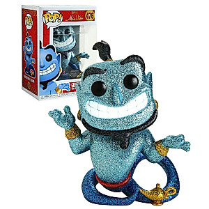 Funko Movies: Aladdin - Diamond Glitter Genie with Lamp Collectible Figure, Multicolor