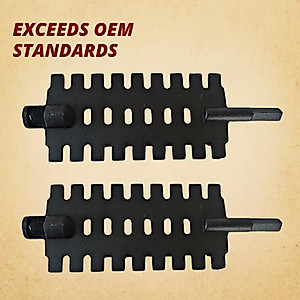 US Stove 40257 (2 Pack) Vogelzang & Johnson Shaker Grate Fits 1300, 1500, 1537G, 1537M, 1557M, Ashley 22AF, Vogelzang Norseman 1500, 2500 Johnson J7300 J7900 Wood Coal Furnaces