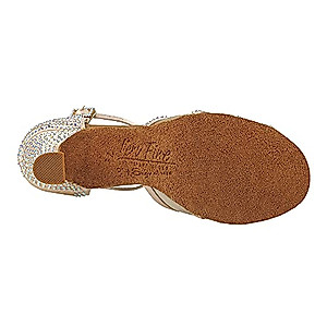 Very Fine Womens Dance Shoe Delphine Ballroom Latin Salsa Tango Cha Cha Waltz Flesh Satin 2.5" Heel 8.5 M