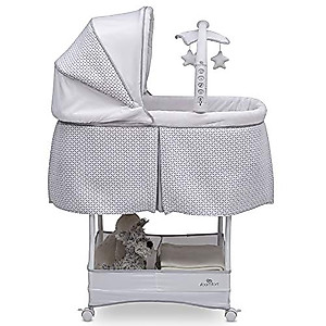 Serta iComfort Hands-Free Auto-Glide Bedside Bassinet - Portable Crib Features Silent, Smooth Gliding Motion That Soothes Baby, Cameron