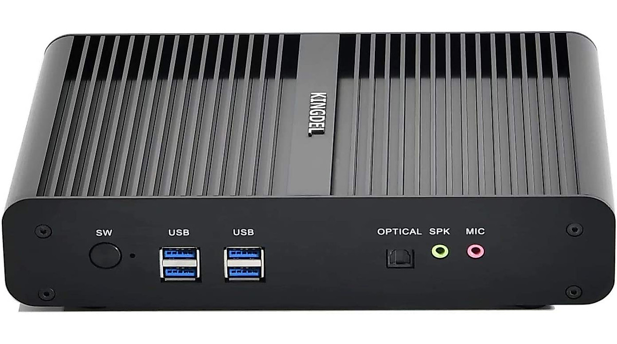KINGDEL Fanless Mini Desktop Computer, Mini PC with Intel i7 CPU, 16GB ...