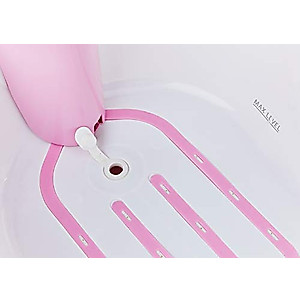 Summer Infant Lil Luxuries Whirlpool Bubbling Spa & Shower (Pink) Luxurious Baby Bathtub with Circulating Water Jets, 2 Piece Set (Pack of 1)