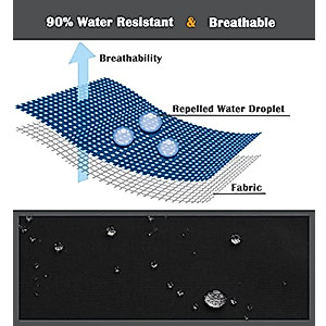 Loveboat Outdoor Bistro Chair Cushion Water Resistant Round Bar Stool Cushion 15 in Taupe