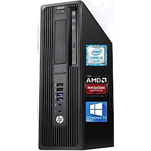 HP Z240 Workstation SFF Desktop PC, Intel Core i5-6500 Upto 3.60GHz, 16GB RAM, 1TB SSD, AMD Radeon HD 8570 1GB 4K, DisplayPort, HDMI, DVI, AC Wi-Fi, Bluetooth - Windows 10 Pro (Renewed)