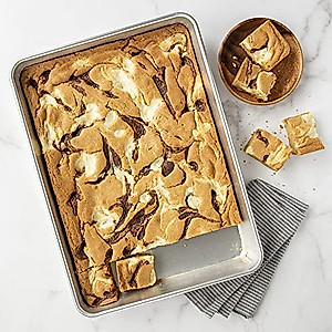 Nordic Ware Natural High Sided Sheet Cake Pan, Silver