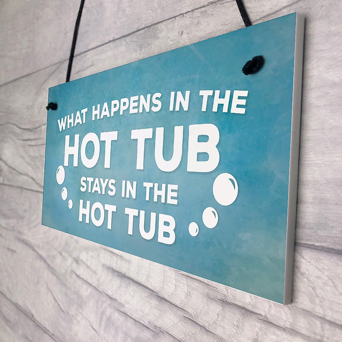 Hot Tub Novelty Funny Garden Hanging Wall Plaque Shed Jaccuzi Home Decor Sign
