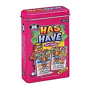 Super Duper Publications | Has & Have Fun Deck | Language and Verb Form Development Flash Cards | Educational Learning Materials for Children
