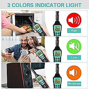 3 Pcs Ghost Hunting Equipment Kit, EMF Meter Digital LCD 3 in 1 EMF Sensor Tester Detector and Ghost Hunting Cat Ball Light Up Motion Activated Cat Balls for Home Office Outdoor Ghost Hunting