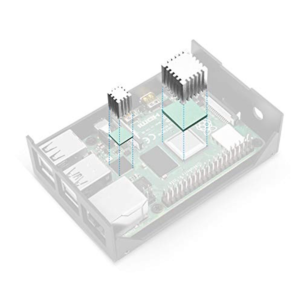 PI02 SilverStone Technology Aluminum case for Raspberry Pi 4 Model B (CS-PI02B)