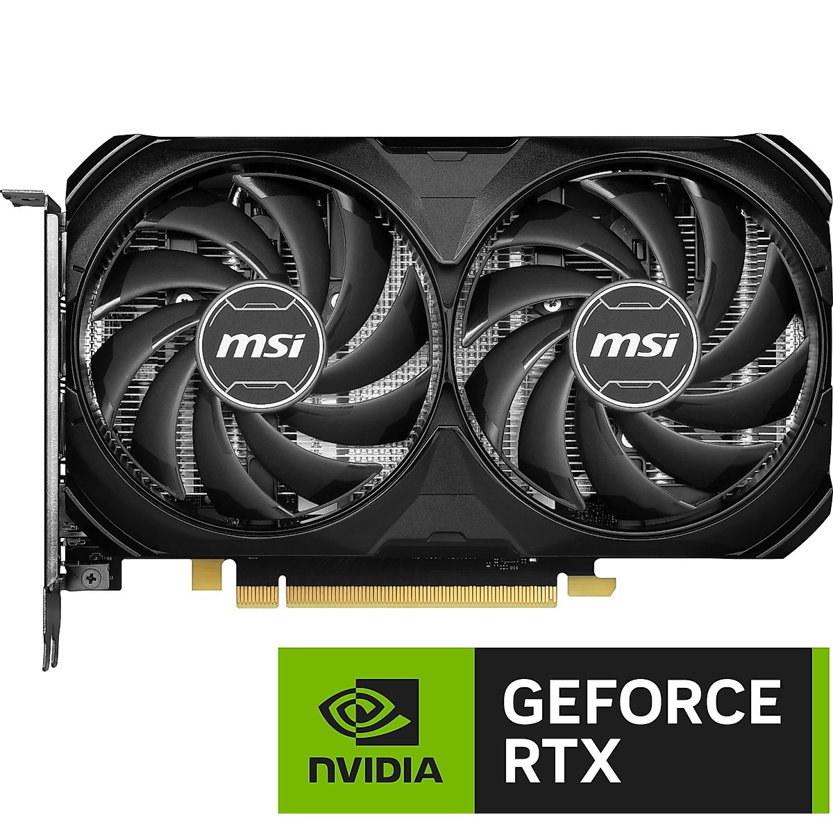 MSI Gaming GeForce RTX 4060 Ti 16GB GDRR6 Extreme Clock: 2625 MHz 128-Bit HDMI/DP Nvlink TORX Fan 4.0 Ada Lovelace Architecture Graphics Card (RTX 4060 Ti Ventus 2X Black 16G OC)