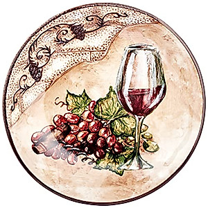 Certified International French Sunflowers Soup/Pasta Bowl, 9.25-Inch, Set of 4