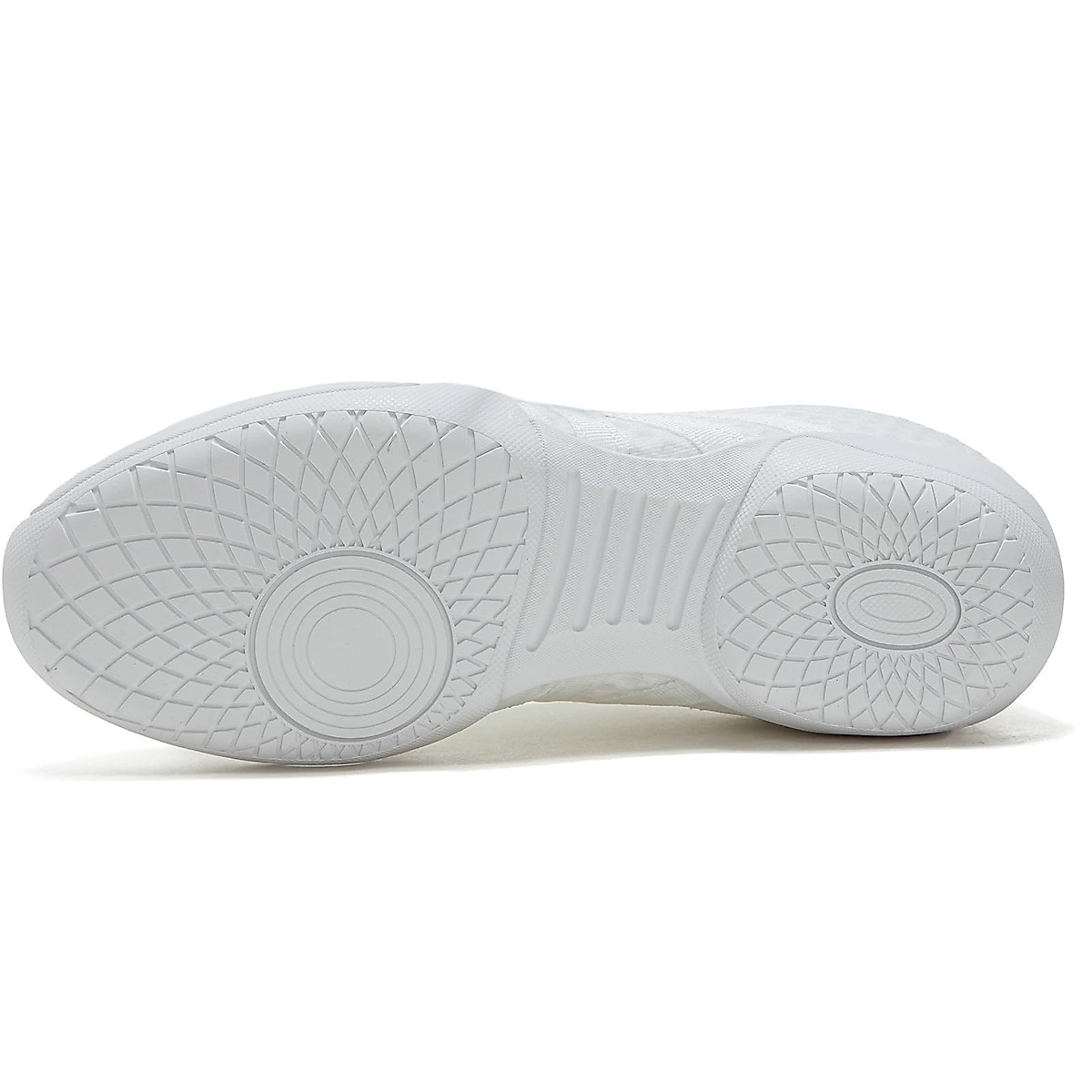 TWDKCHER White Cheer Shoes for Girls Womens Cheer Shoes Youth Girls Cheerleading Shoes Competition Gear Dance Tennis Sports Training Athletic Comfortable Flats Breathable Soft Kids Cheer Sneakers