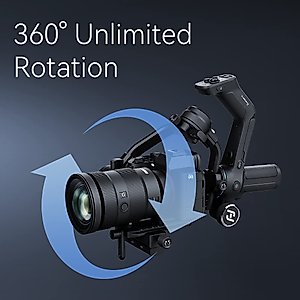 FeiyuTech Official SCORP-C Camera Stabilizer,3-Axis Handheld Gimbal for DSLR and Mirrorless Camera,5.5lbs Payload,Sony,Canon,Panasonic,Lumix,Nikon,Fujifilm,Grip,Lightweight,Button Control