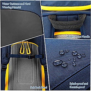 Unigear Ski Boot Bag, 50L Ski Boot Travel Backpack for Ski Helmet, Goggles, Gloves, Skis, Snowboard & Accessories (Blue)