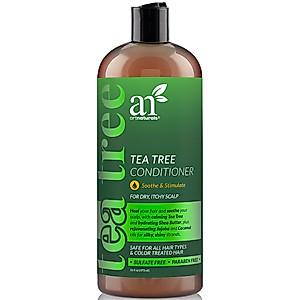 artnaturals Tea Tree Conditioner 16 Fl Oz - Sulfate Free – Made w/ 100% Pure Natural Therapeutic Grade Tea Tree Essential Oil - For Dandruff, Sensitive, Itchy, Dry scalp - For Men & Women
