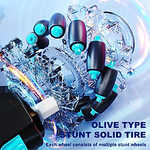 Gesture Sensing RC Stunt Car Remote Control car for Boys 360°Rotating 4WD RC Cars Transform 2.4Ghz Hand Controlled Toys for Boys 4-7 Birthday Presents for Kids Age 7 8 9 10 11 yr (Orange)