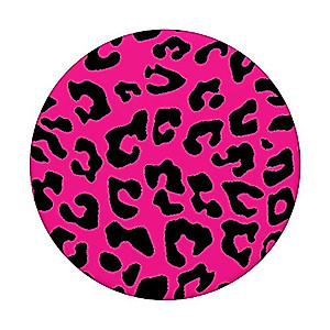 Hot Magenta Pink Leopard Pattern PopSockets PopGrip: Swappable Grip for Phones & Tablets