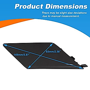 CZShiYue Rear Bumper Tow Hook Cover Fit for Volvo XC60 2018 2019 2020 2021 Towing Eye Cap 31449210 398490342 (Grey, Right Passenger Side) Xinpinsai