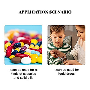 Capsule Filling Machine- 15pcs for Pill Filler Capsule Filling Micro Lab Spoon Spatula Mini Fast and Easy Powder Round Tamper Tool