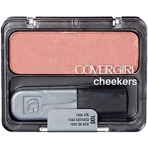 CoverGirl Cheekers Blush, Rose Silk 105, 0.12-Ounce (Pack of 3)
