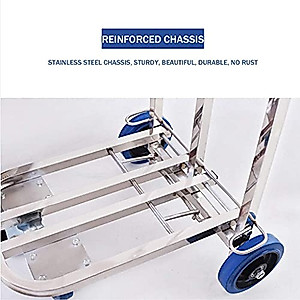 Shopping Trolley on Wheels Multi Function s,Kitchen Storage Utility-Carts Pull Cargo Trailer Home Small Cart Portable Old Shopping Cart Folding Luggage Cart Small Cart Elderly Walking