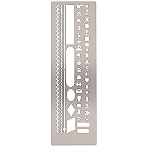 Metal Stencil Bookmark for Bullet Journals