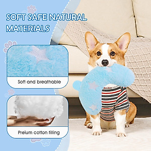 Pet Pillow for Dogs & Cats, Dog Calming Pillow, Dog Neck Pillow U-Shaped Pillow for Dogs & Cat, Soft Fluffy Cat Bed Pillow Pet Calming Toy, Joint Relief Sleeping Improve for Pets(Blue)