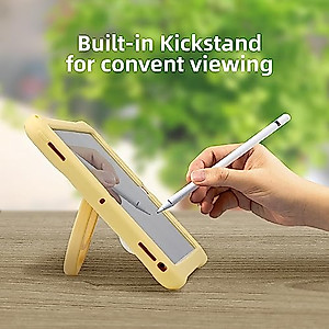 [Happy Duck] Kid's Case for iPad Mini 1/2/3,Cute iPad Mini 5th/4th Gen 7.9” Cover for Children Girls Lady with 360° Rotating Stand (iPad Mini 5/Mini 4)