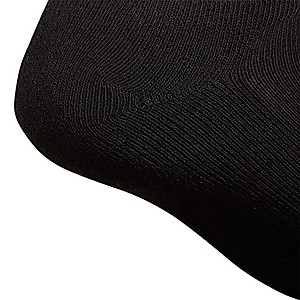 adidas mens Athletic Cushioned No Show Socks (6-Pair), Black/Aluminum 2, Large