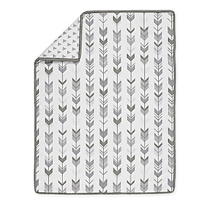 Grey and White Woodland Arrow Boy, Girl, Unisex Baby Crib Bedding Set by Sweet Jojo Designs - 4 Pieces